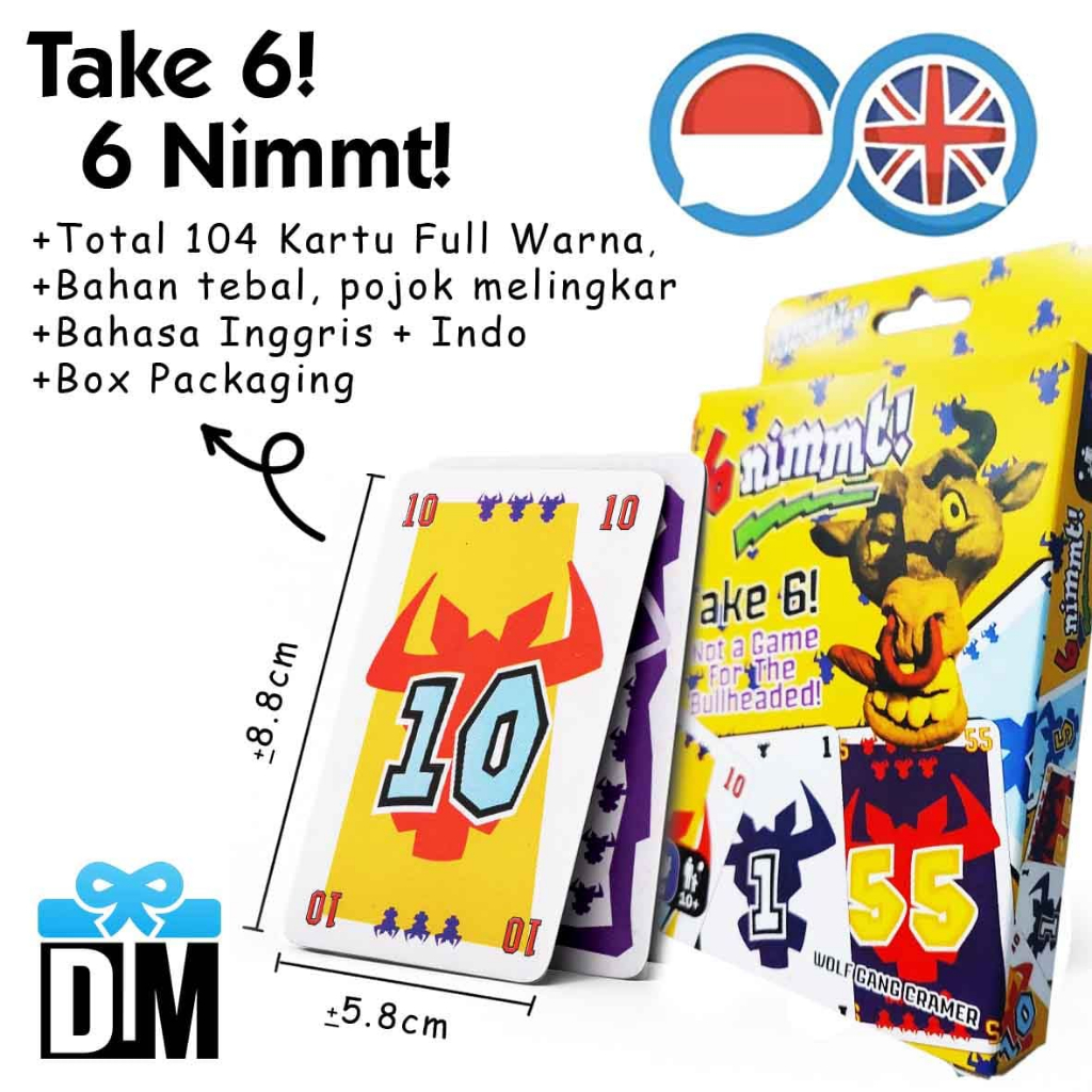 Jual Kartu Take 6 Nimmt ! Kartu Keluarga Card Games Family Seru ...