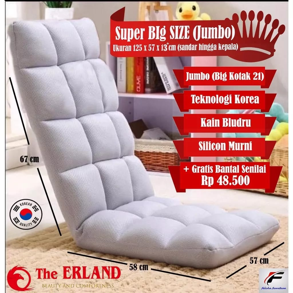 Jual Kursi Lesehan Super Besar / Kursi Tatami Jumbo The ERLAND | Shopee ...