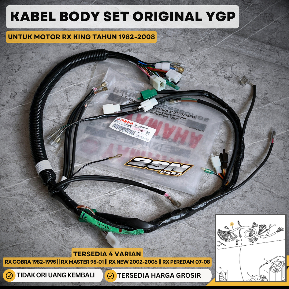 Jual Kabel body Rx King Cobra Master RXS Original 1983-2008 1TR-3KA ...