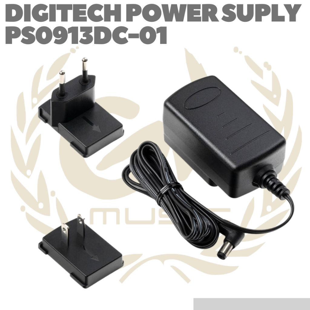 Jual DIGITECH PS0913DC-01 Power Supply | Adaptor Efek 9V 1300mA Adapter ...