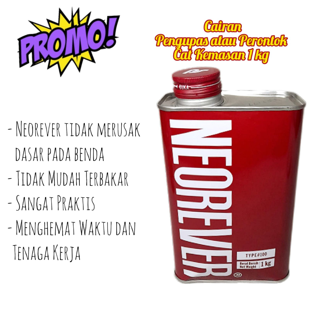 Jual Neorever Perontok Peluntur Penghapus Cat Paint Remover Pecat Soda ...