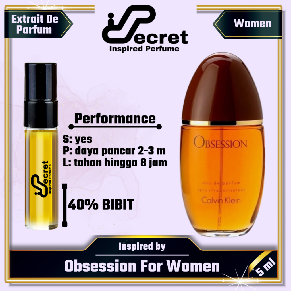 Jual Secret Inspired Perfume by OBSESSION FOR WOMEN - Parfum Wanita ...