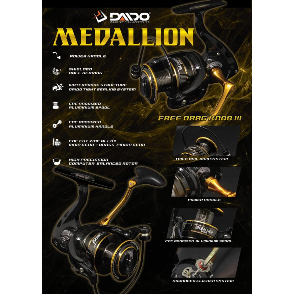 Jual Reel Power Handle Daido MEDALLION,Waterproof Structure + Thick ...