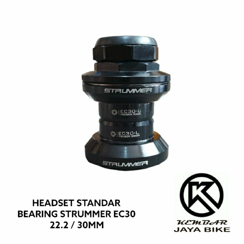 Jual Headset Bearing Standar 22.2 Alloy Strummer EC30 Black | Shopee Indonesia