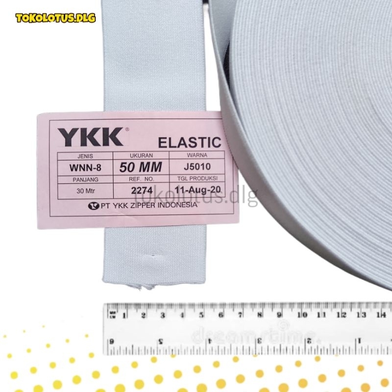 Jual Elastik YKK putih 5cm (per meter) | Shopee Indonesia