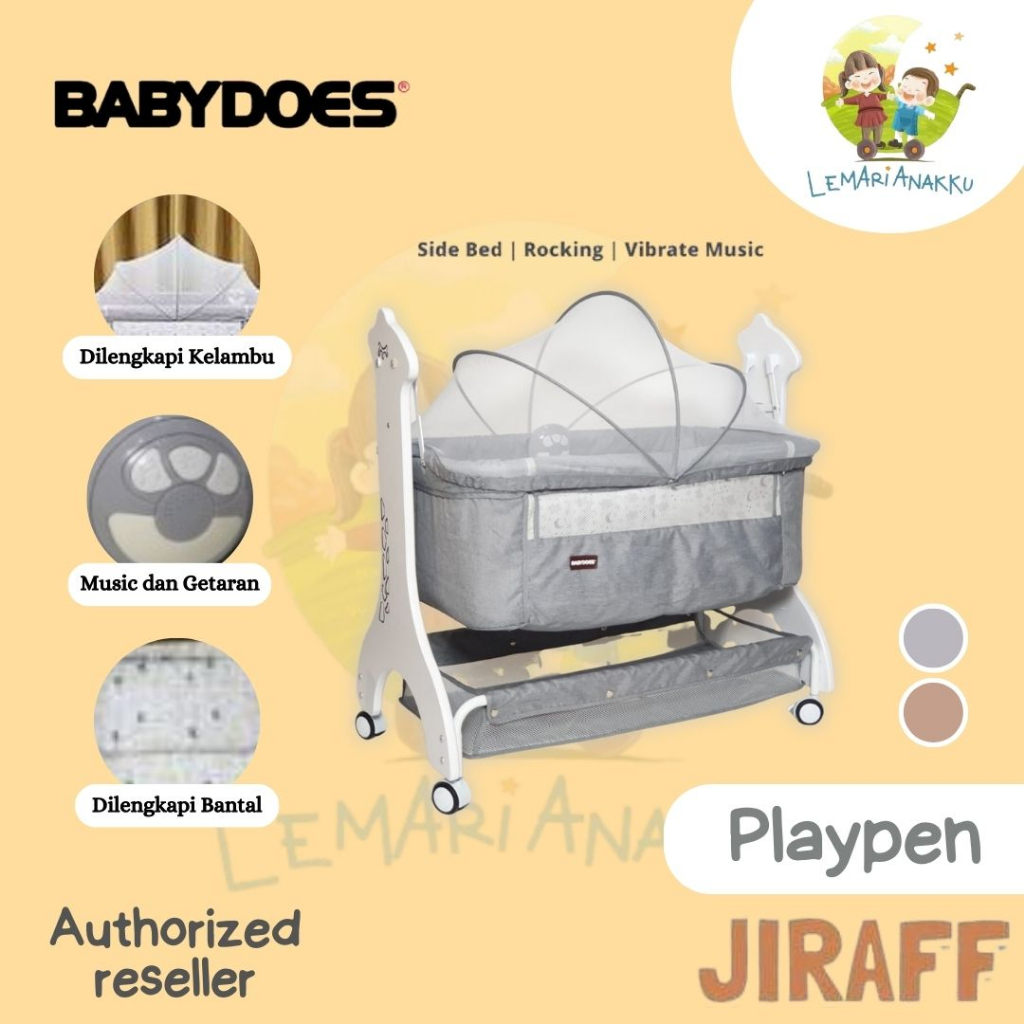 Jual Box Baby Tempat Tidur Anak Bayi Buka Samping Babydoes 1635 Jiraff ...