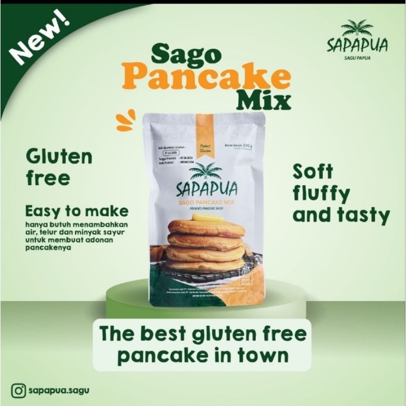 Jual Tepung Sagu Pancake (Sago Pancake Mix Sapapua Gluten Free/Sagu ...