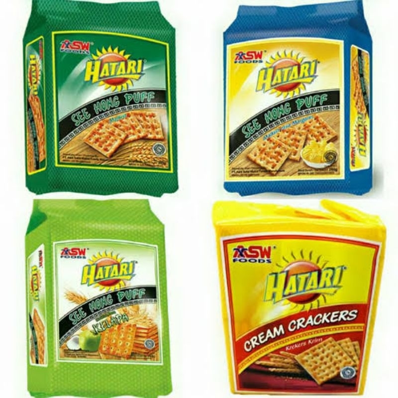 Jual Biskuit Roti Hatari Crackers See Hong Puff @245gr | Shopee Indonesia