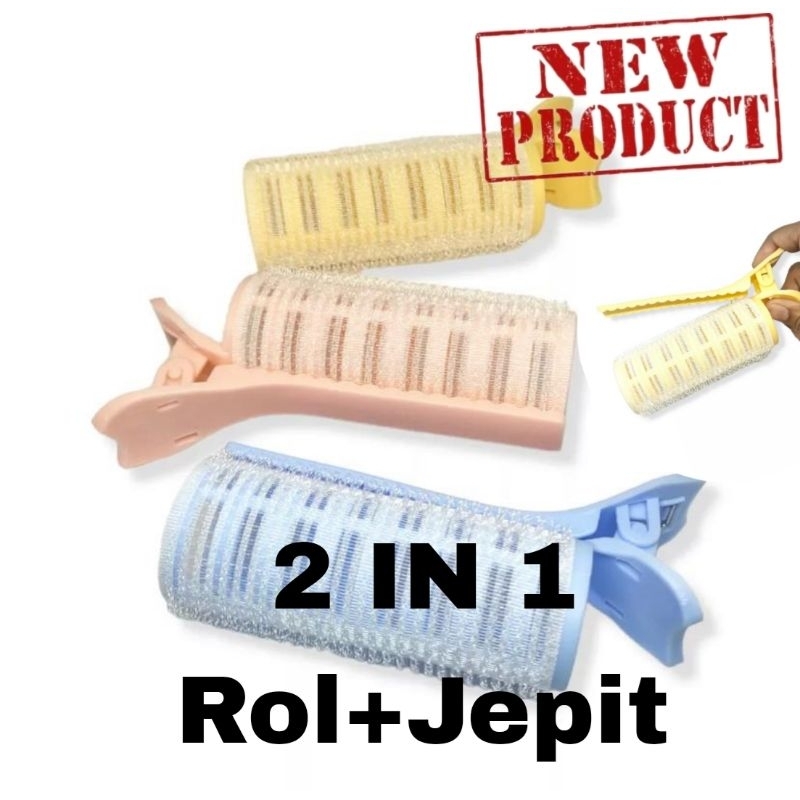 Jual ROL RAMBUT + JEPIT PRAKTIS - ROLL RAMBUT NILON - ALAT KECANTIKAN ...