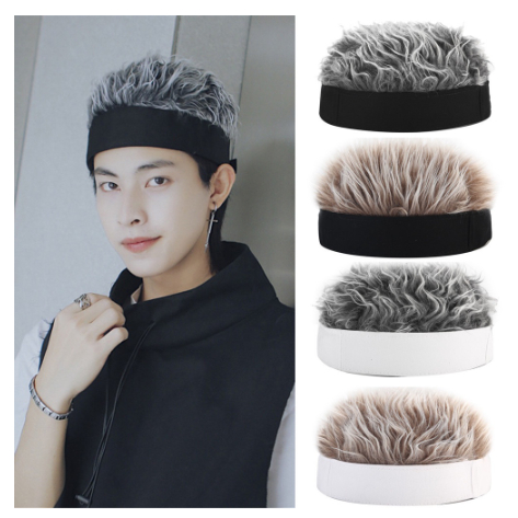 Jual Wig rambut pria cowok rambut palsu pria pendek cosplay topi ...