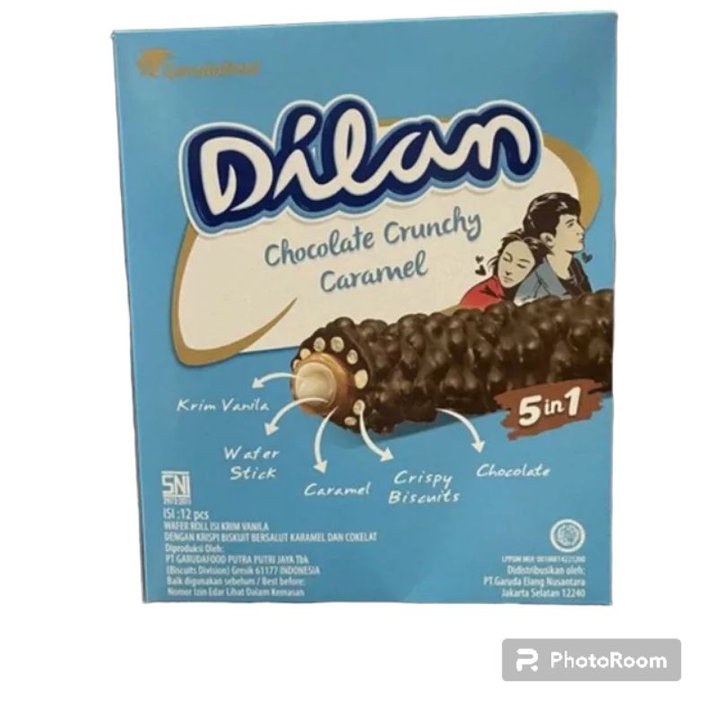 Jual Dilan Coklat Cruncy isi 12 pcs Griya Snack | Shopee Indonesia