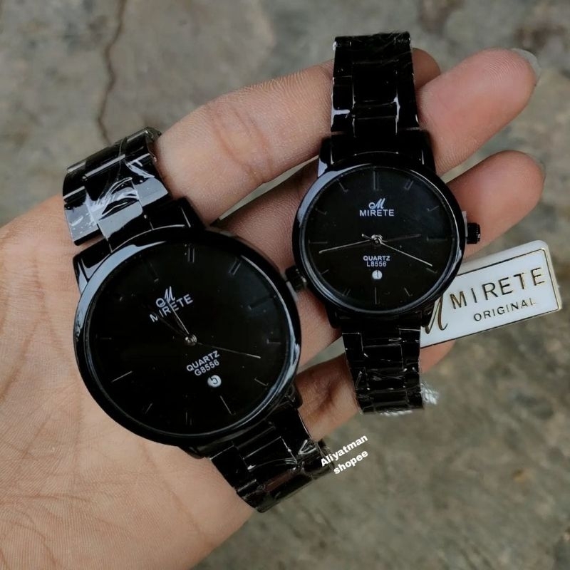 Jual MIRETE NEW COD!!! Jam Tangan Pria Dan Wanita Pasangan Tanggal ...