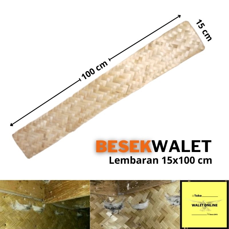 Jual BESEK WALET PANCINGAN PELAPIS PAPAN SIRIP ANYAMAN BAMBU LEMBARAN ...