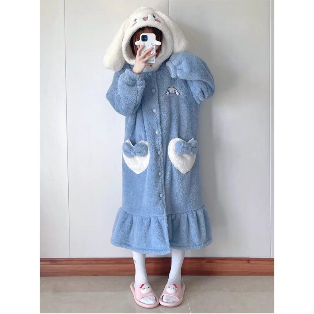 Jual Piyama Baju Tidur Daster Kostum Onesie Cinnamoroll | Shopee Indonesia