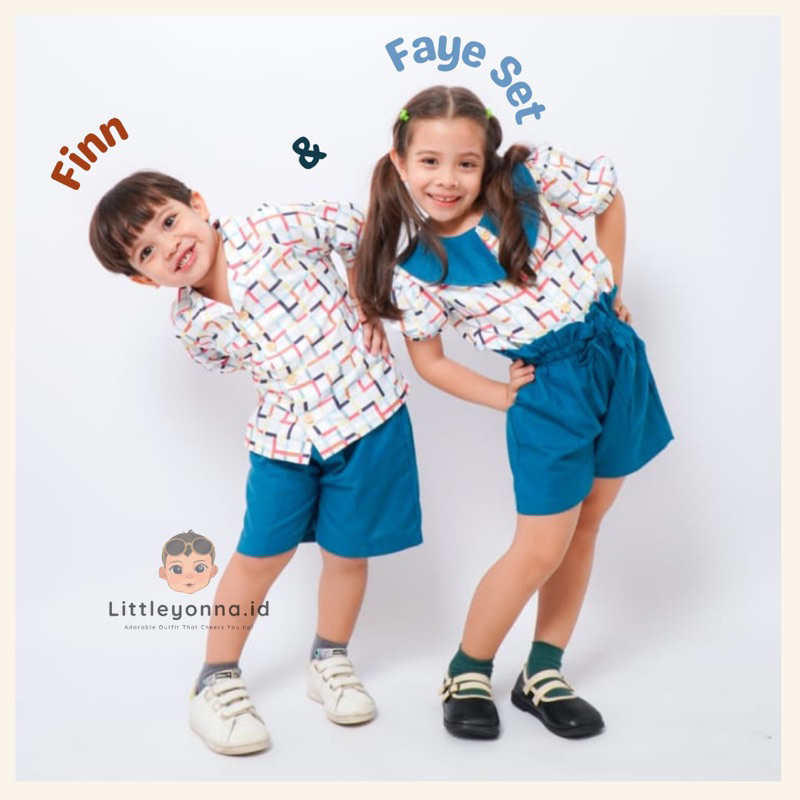 Jual LITTLEYONNA - Finn & Faye Set | Setelan Baju Anak Couple Set 1-5Tahun | Shopee Indonesia