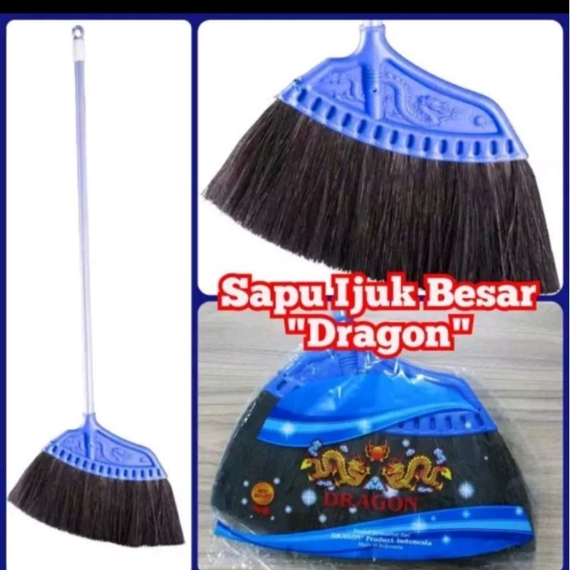 Jual Sapu Ijuk Dragon Ukuran Besar (Sepaket Dengan gagangnya) / Sapu ...