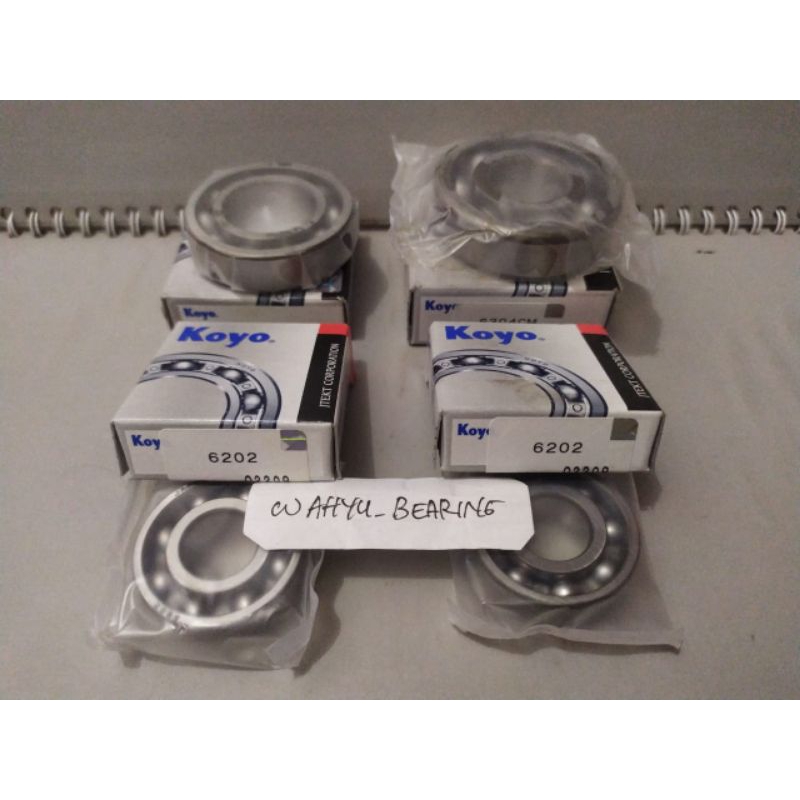 Jual Bearing 6202 - 6304 Koyo Set Rasio Ninja R RR SS ZX 150cc 2tak Fulset Original Koyo Japan ...