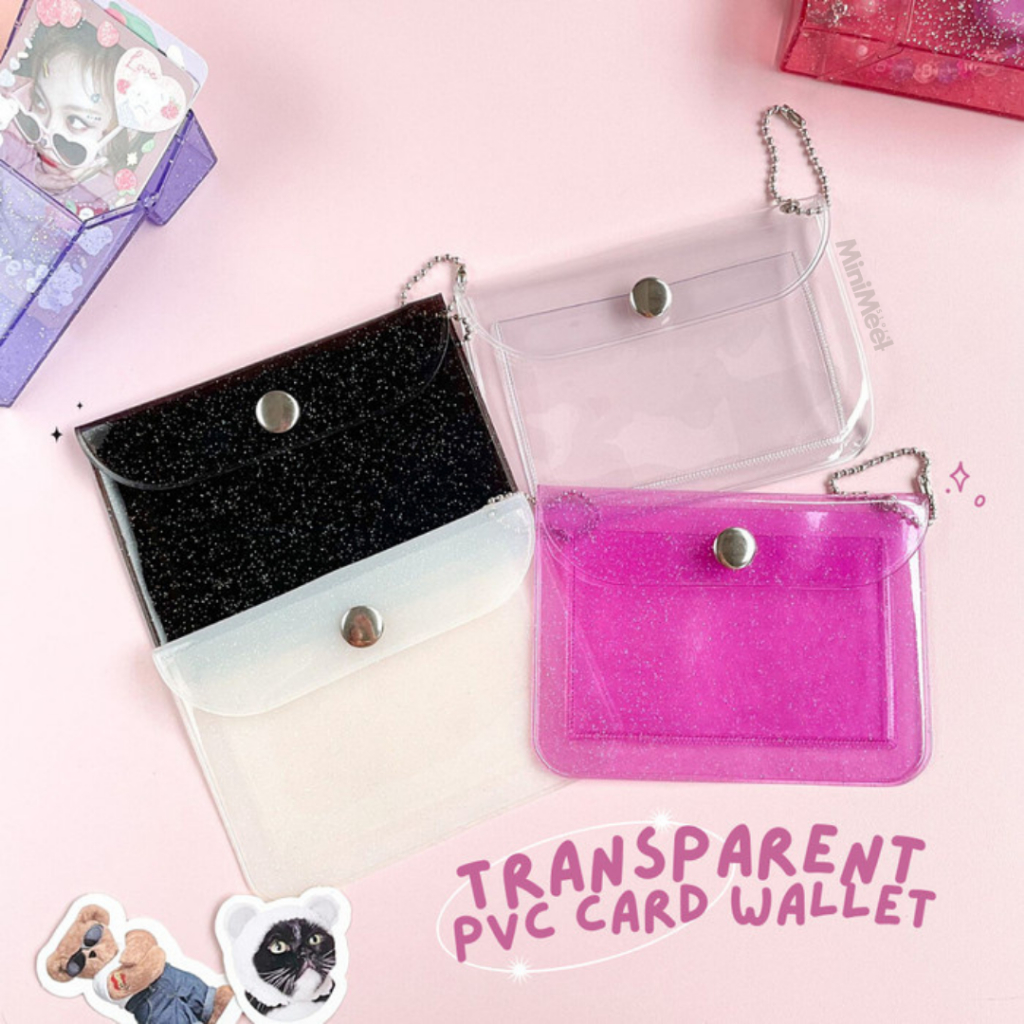 Jual Transparant PVC Card Wallet / Dompet Kartu Jelly Glitter ...
