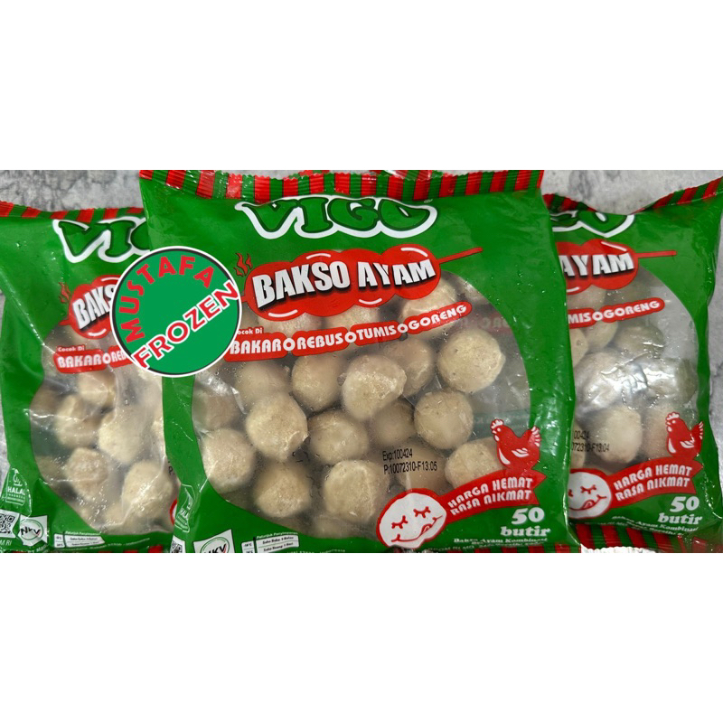 Jual VIGO bakso ayam 500gr (50pcs) | Shopee Indonesia