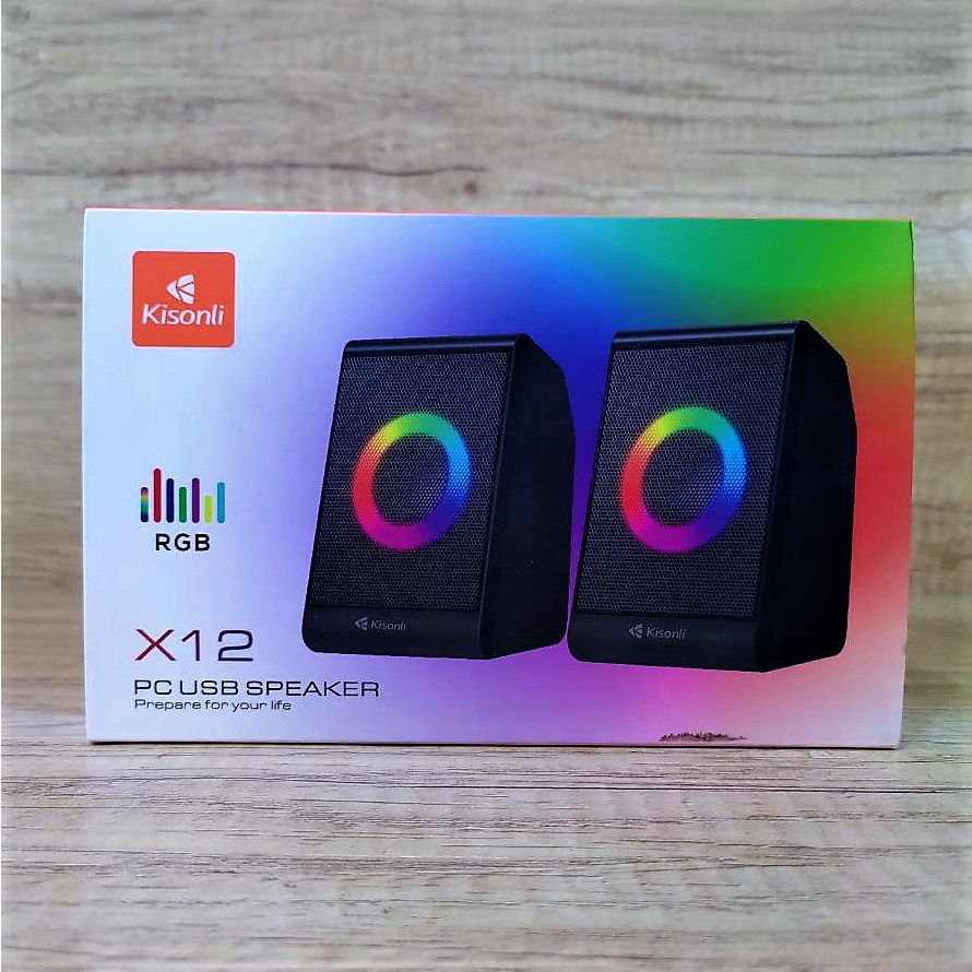Jual Speaker Laptop Kisonli X-12 RGB Gaming Speaker | Shopee Indonesia