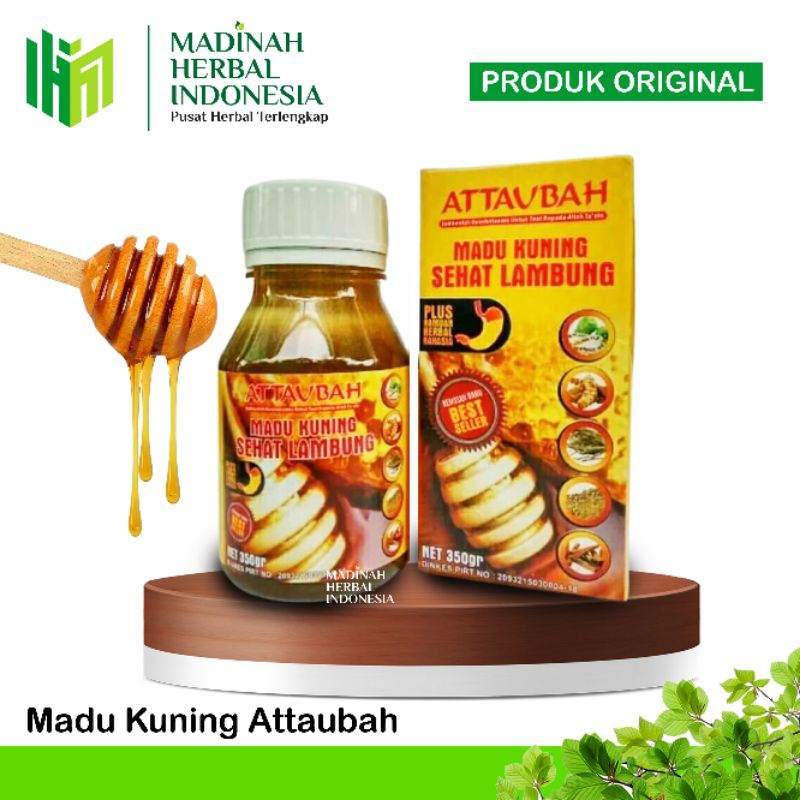 Jual Madu Kuning Sehat Lambung Attaubah 350 g | Shopee Indonesia