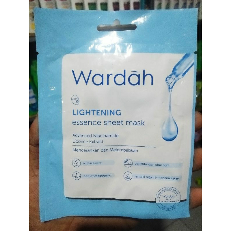 Jual Wardah lightening essence sheet mask 20ml | Shopee Indonesia