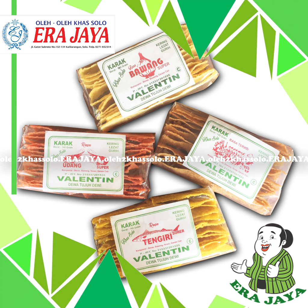 Jual Karak Valentine Khas Solo | Kerupuk Puli | Gendar | Beras | Shopee ...