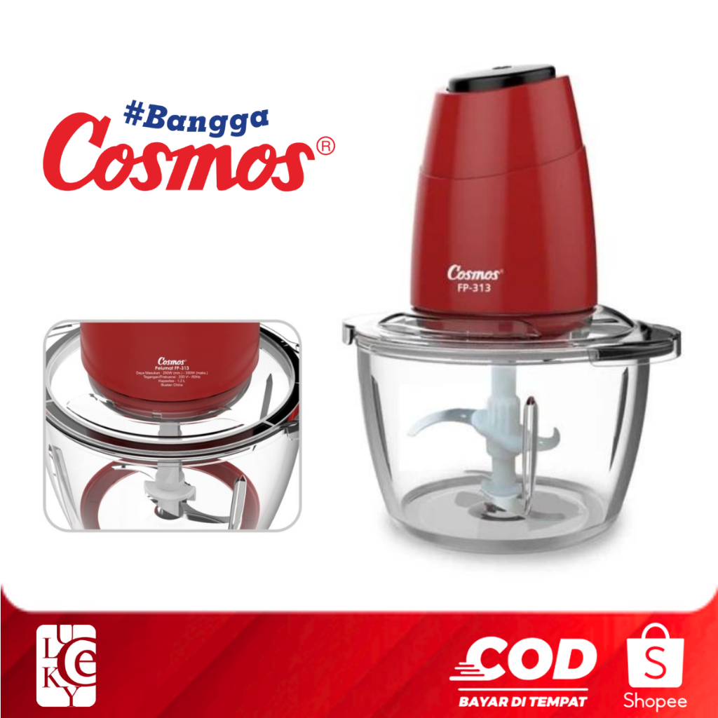 Jual Chopper Cosmos FP-313 1.2 Liter Food Processor Multifungsi ...
