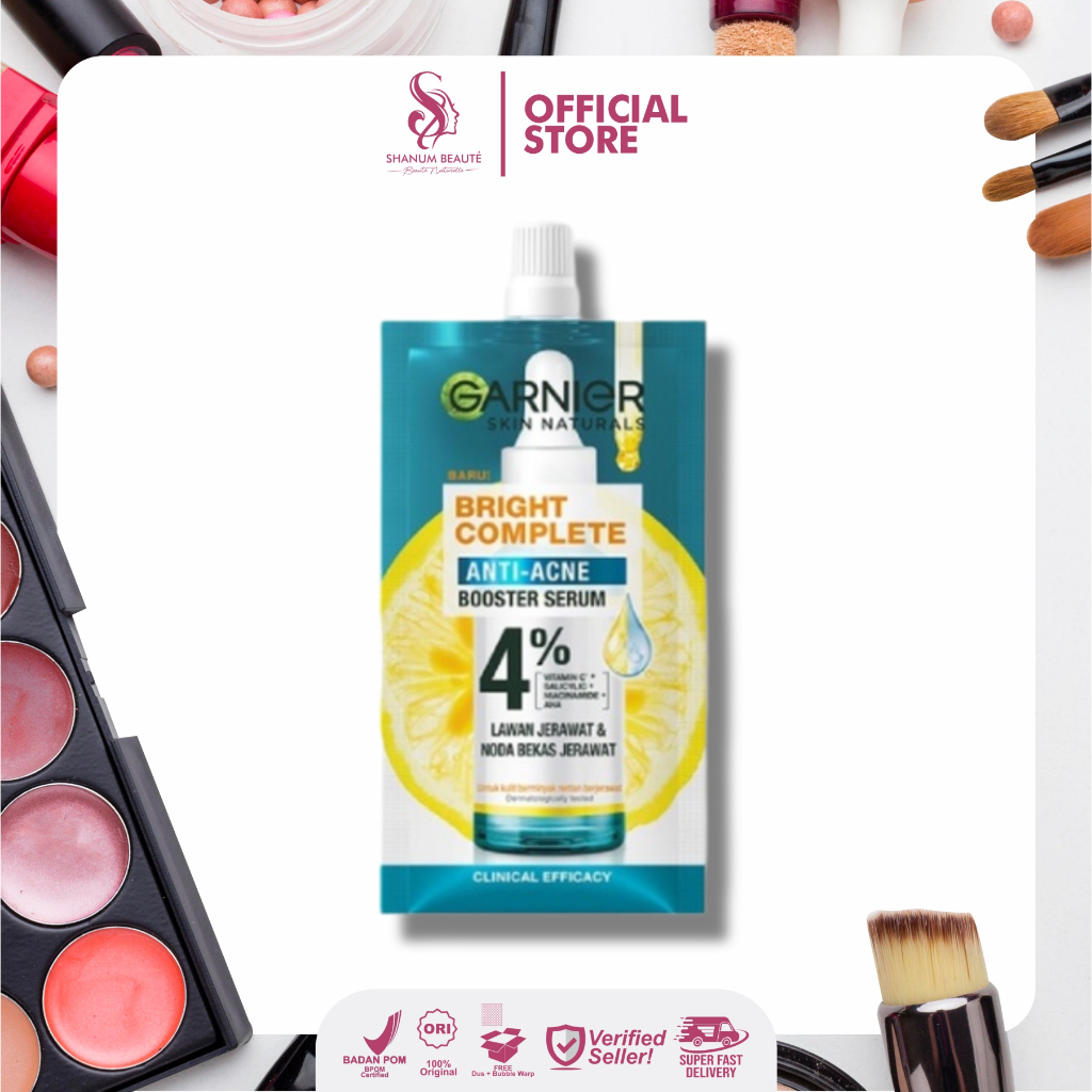 Jual Garnier Bright Complete Anti Acne Booster Serum Sachet - 7.5ml ...