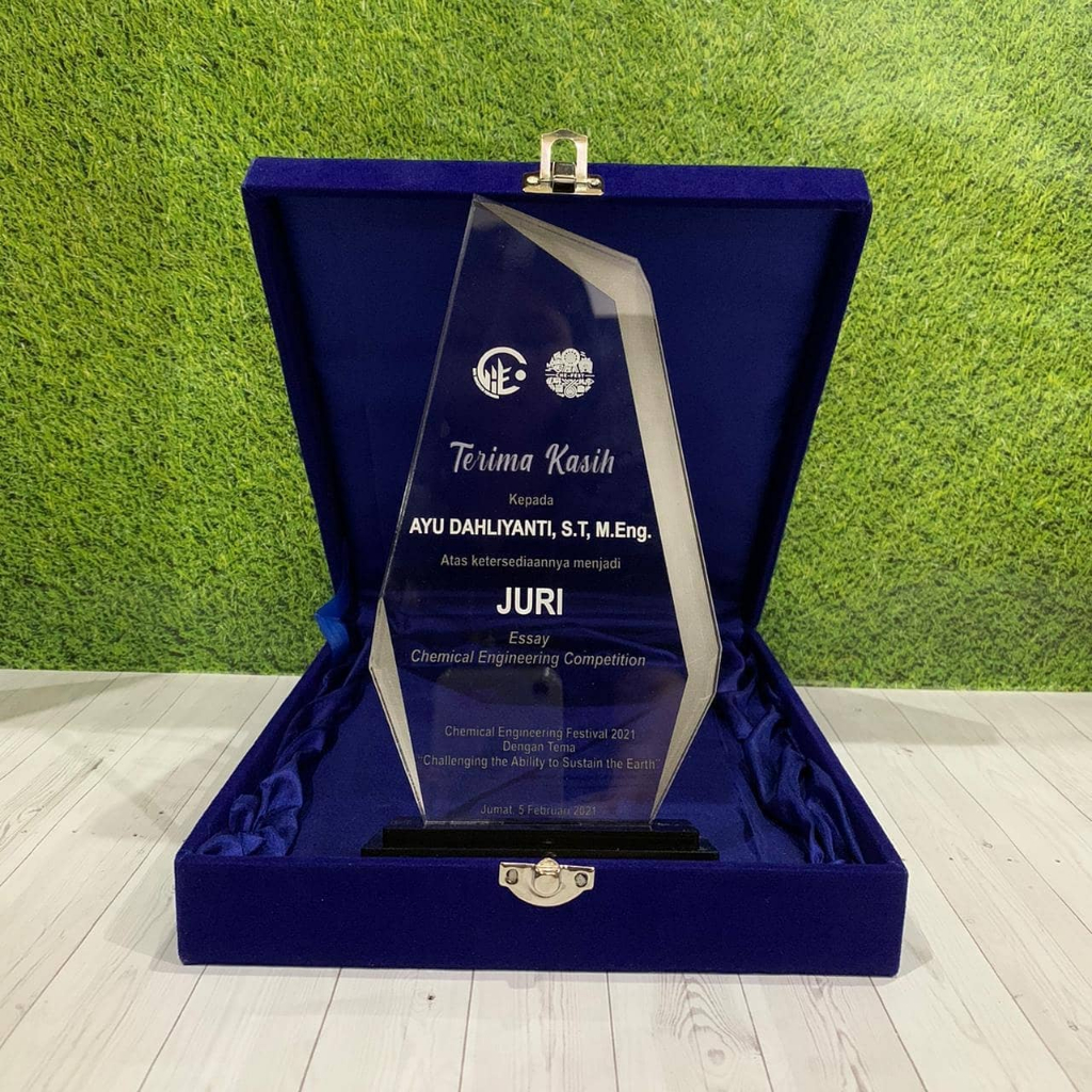 Jual Plakat Penghargaan 20x10 cm (Custom), Piagam, Plakat Sekolah ...