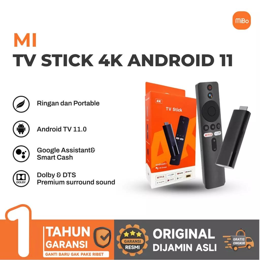 Jual Mi TV Stick 4K Android Smart TV UHD 4 MURAH ORIGINAL MEDAN | Shopee Indonesia