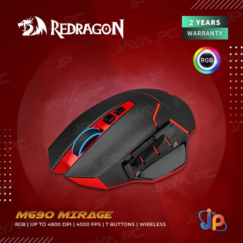 Jual Redragon Mirage M690 RGB Wireless - Macro Gaming Mouse | Shopee Indonesia