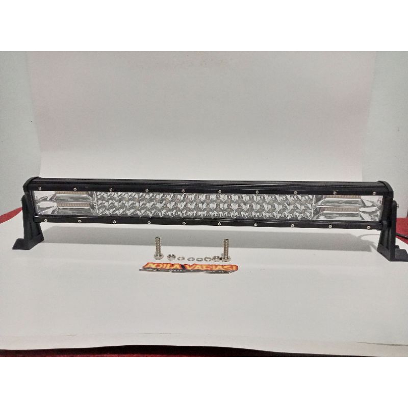 Jual LAMPU KABUT | LAMPU SOROT LED BAR 60 CM 3 ROW PUTIH KUNING 5 MODE ...