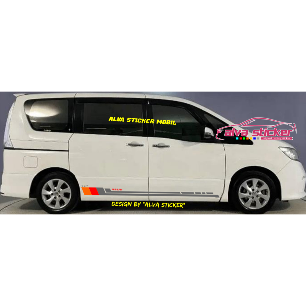 Jual sticker serena stiker nissan serena list cutting stiker mobil ...