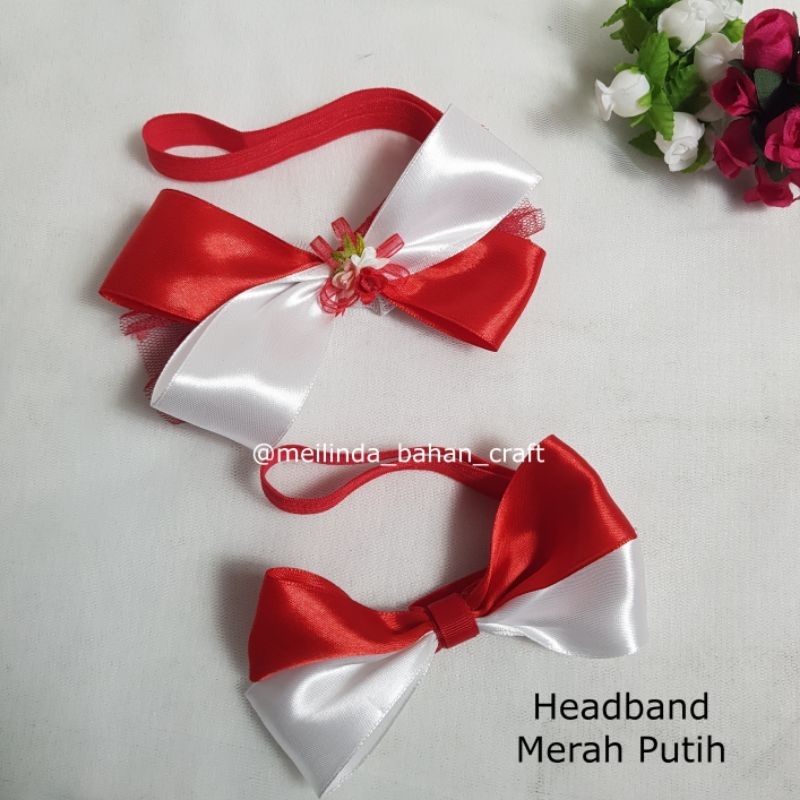 Jual HEADBAND BANDANA BAYI BANDO ANAK MERAH PUTIH AKSESORIS 17 AGUSTUS ...