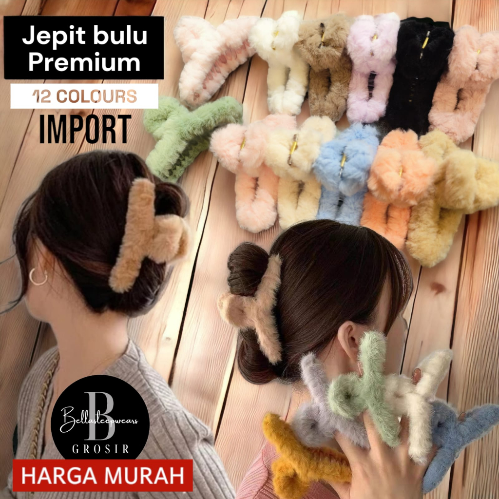Jual BELLA - JEDAI BULU LABUBU SANRIO / FASHION IKAT JEPIT RAMBUT BULU ...