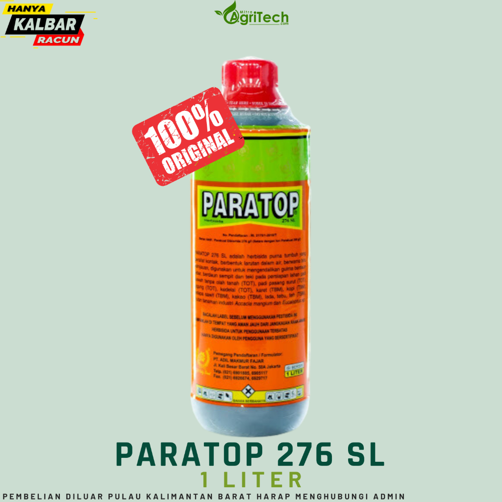 Jual PARATOP 276 SL 1 LITER HERBISIDA KONTAK RACUN RUMPUT PEMBASMI ...
