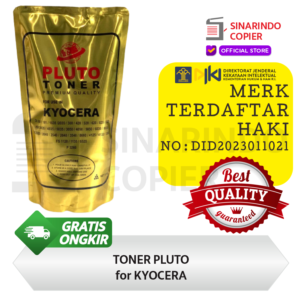 Jual TONER PLUTO 1 Kg Kyocera MA4000x/4500x/KM2040/6000ifx/3860/4125/4132/1800/2200/2320 ...
