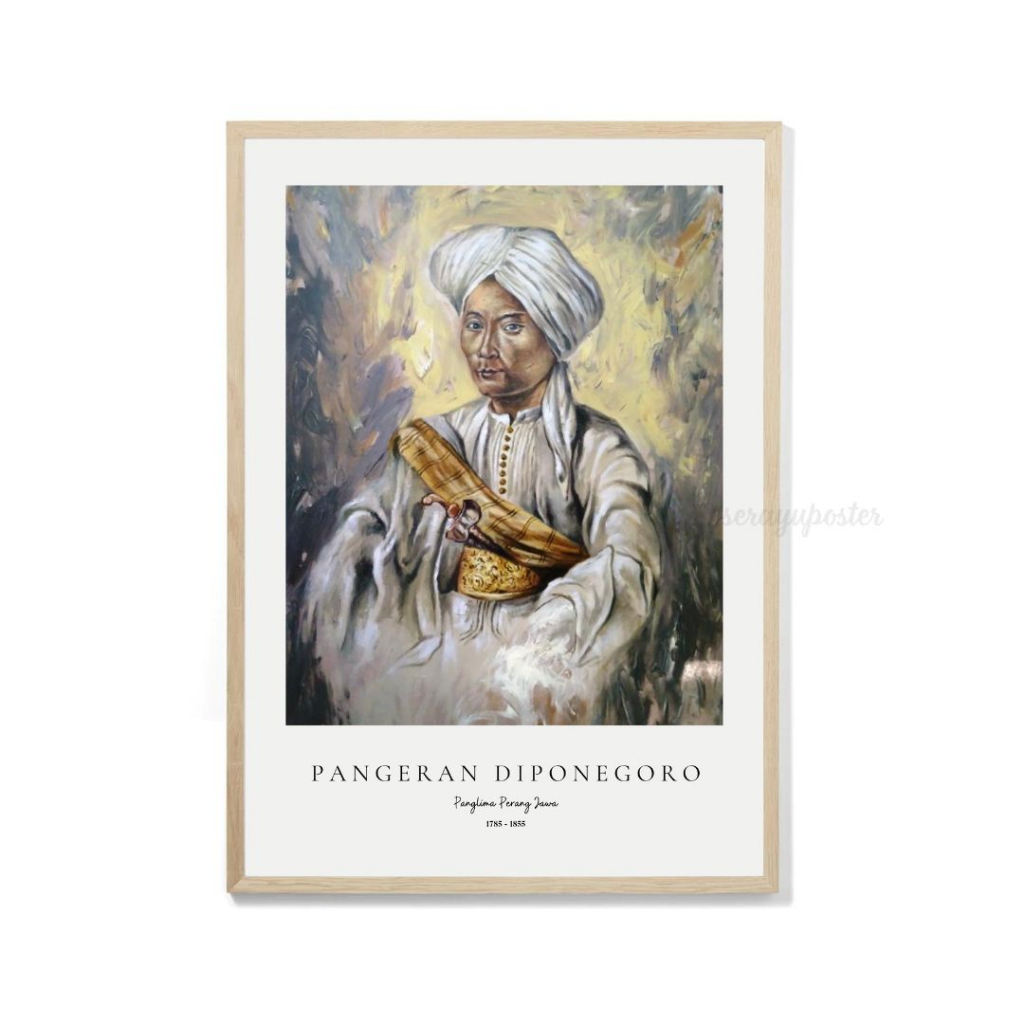 Jual Lukisan Cetak "Pangeran Diponegoro - Panglima Perang Jawa" Plus ...