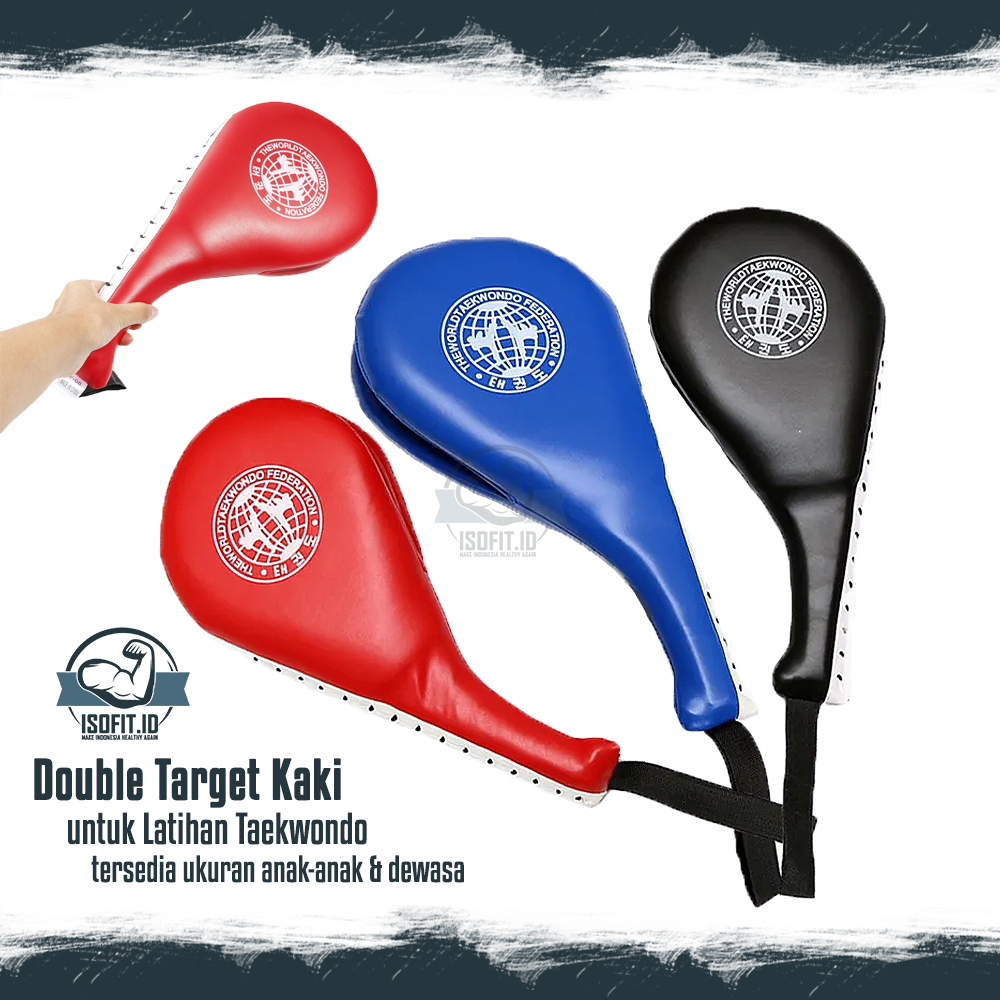 Jual Isofit.id Taekwondo Double Foot Target / Alat Sasaran Tendang Anak ...