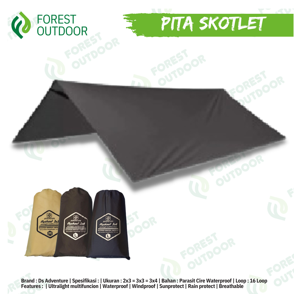 Jual Ds Adventure - Flysheet 3x4 ultralight ds adventure - plesit 3x4 ...