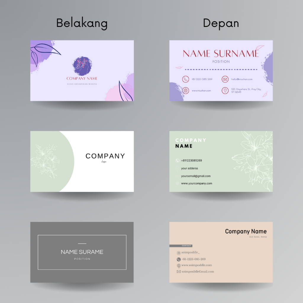 Jual Cetak Kartu Nama Custom Print Kartu Nama Premium | Shopee Indonesia