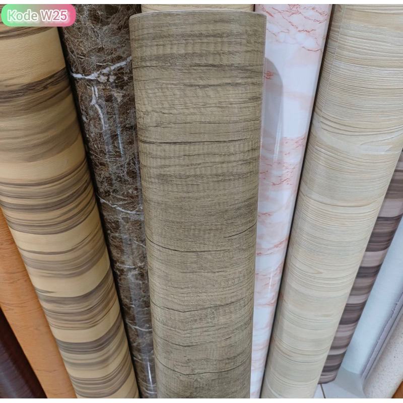 Jual wallpaper kayu/wall sticker kayu/sticker kayu /(BAHAN TEBAL)ASLI ...