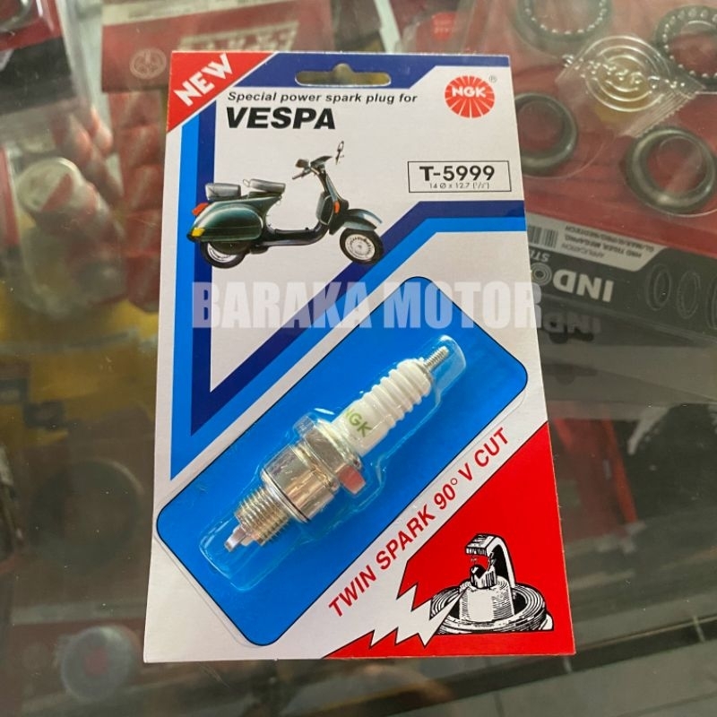 Jual Busi Vespa T999 NGK Motor F1 F1ZR RX King RXZ RGR Terdapat 2 ...