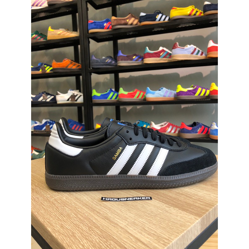 Jual ADIDAS SAMBA OG [HITAM/PUTIH] #B75807 HAGUSNEAKER GARANSI 100% ...