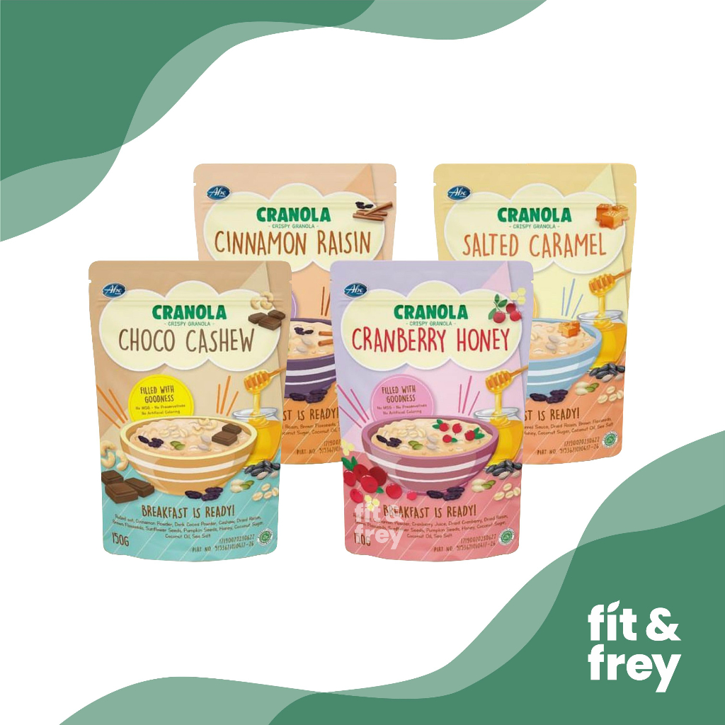 Jual ABE FOOD Cranola Crispy Granola 150g - Menu Sarapan Sehat | Shopee ...
