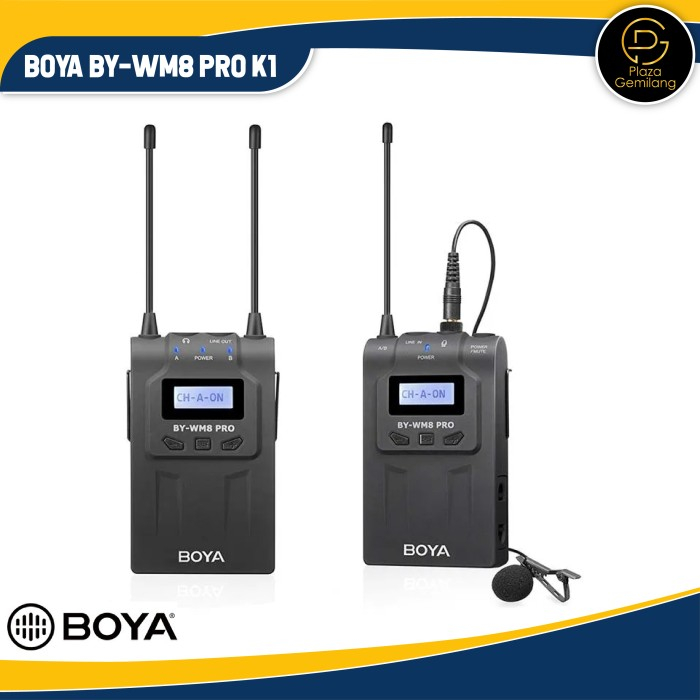Jual Boya BY-WM8 PRO K1 Wireless Microphone Boya WM8 Kit 1 Pro | Shopee ...