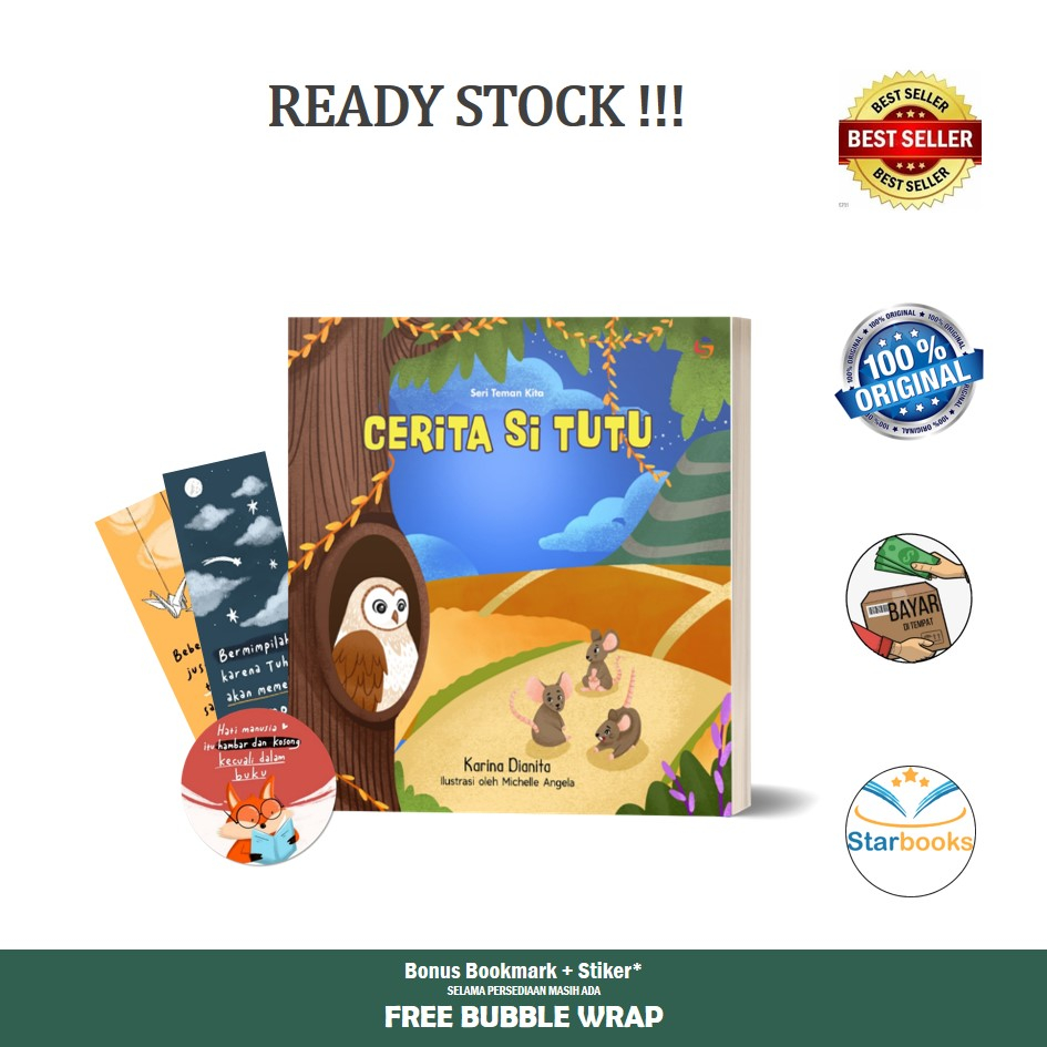 Jual Buku Cerita Si Tutu: Seri Teman Kita - Terang Sejati (Anak ...