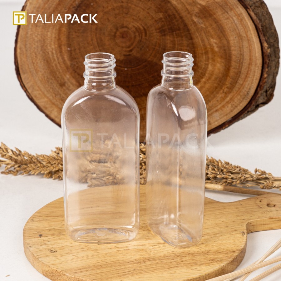 Jual BOTOL PET 100ML NECK 20MM - BENING GEPENG (100 PCS) HARGA GROSIR ...