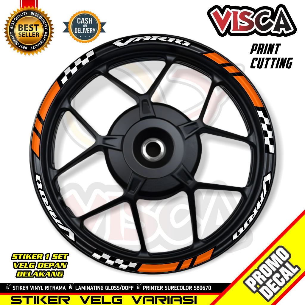Jual Stiker Velg List Velg Motor Stiker Velg VARIO Motif RACING FLAG ...